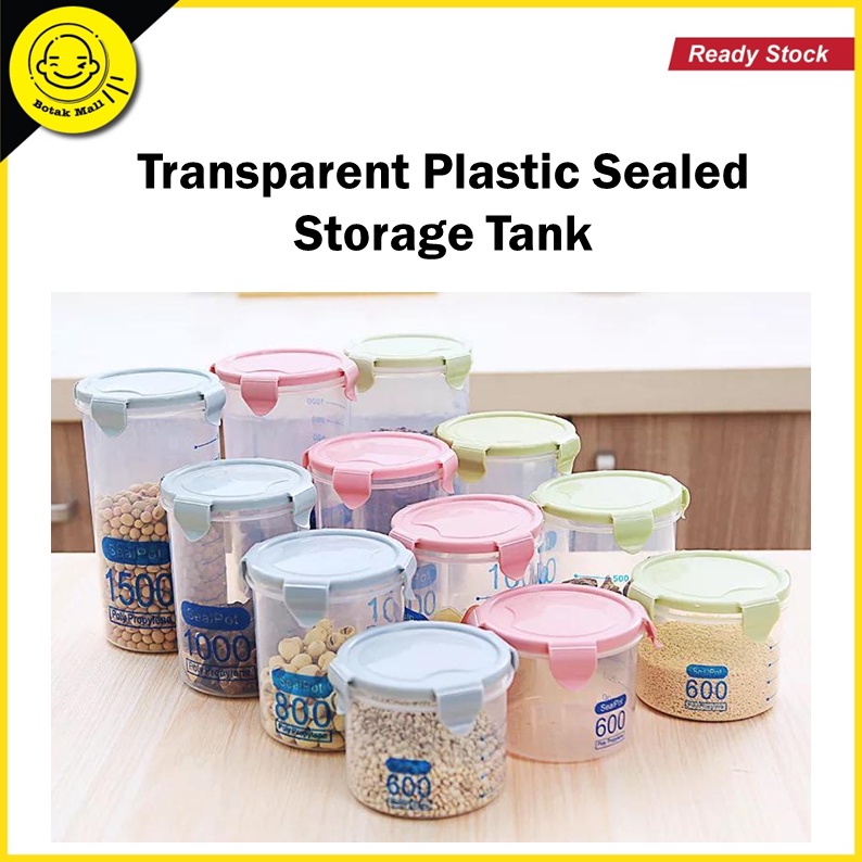 [KL READY STOCK] Household Kitchen Whole Grain Transparent Plastic ...