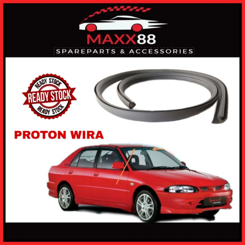 PROTON WIRA FRONT WINDSCREEN RUBBER BUANTAN MALAYSIA ORIGINAL | Shopee ...