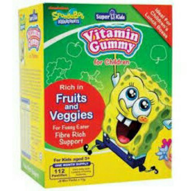 Super Kids Vitamin Gummy Fruits & Veggies (28 Mini Packs X 12g) [EXP:03 ...
