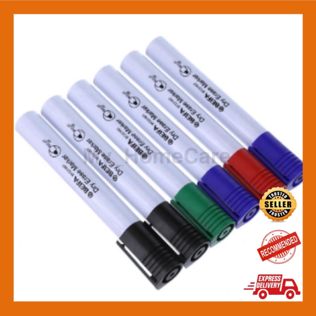 BEIFA Whiteboard Marker Pen Set (6 pcs) | Shopee Malaysia