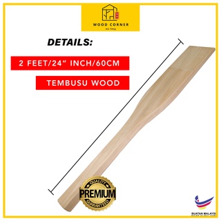 Sudip Kayu Nasi Panjang / Kayu Pengacau Dodol / Dayung Kayu 92cm / Rice ...