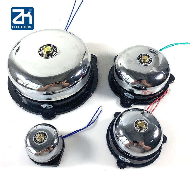 Traditional electric bell 55/75/100/150mm 220V high quality alarm bell ...