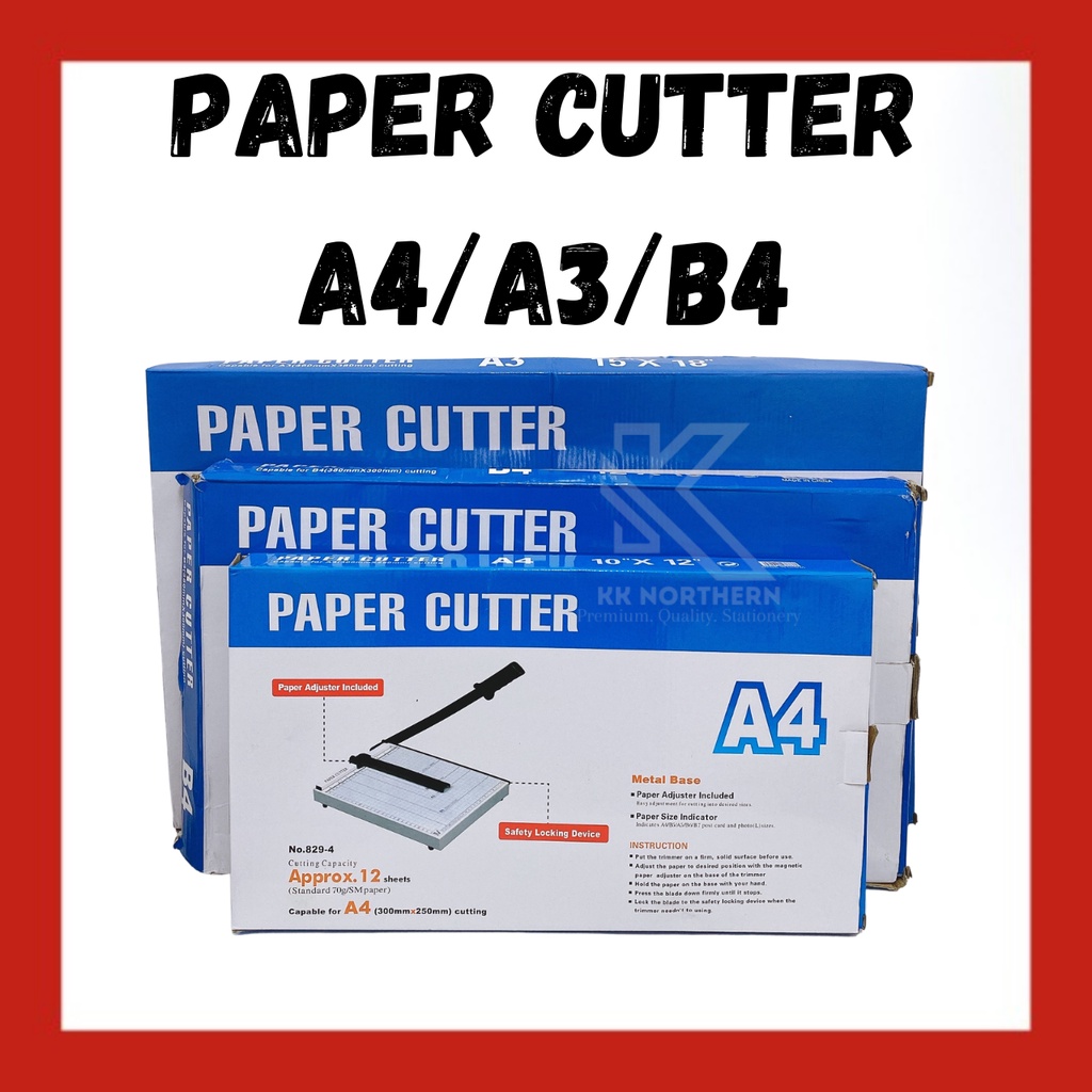 Paper Cutter A3/ A4/ B4 Pemotong Kertas A3 A4 B4 Paper Cutter Machine ...