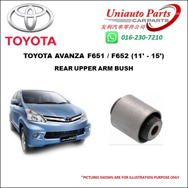 TOYOTA AVANZA F651 / F652 (11' - 15') REAR UPPER ARM BUSH | Shopee Malaysia