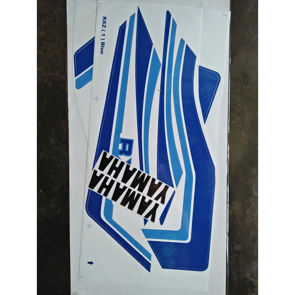 Yamaha RXZ FIRST GENERATION / GENERASI (1) Body Sticker - Stripe Strike ...