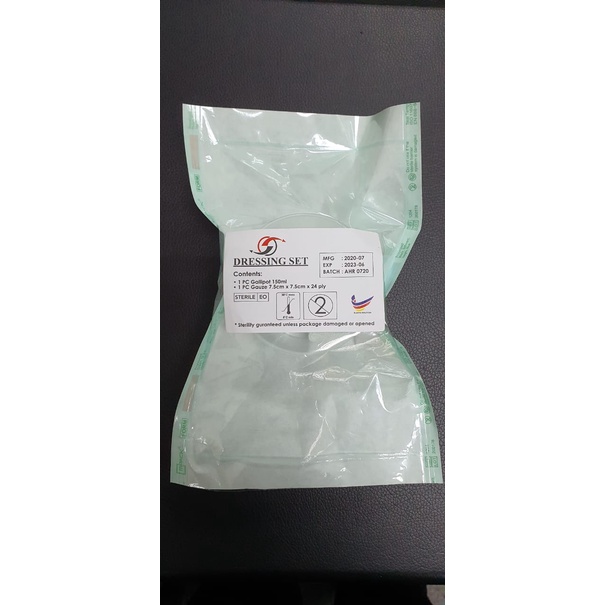 Disposable Sterile Gauze with Gallipot (Wound Care Cleaning) | Shopee ...