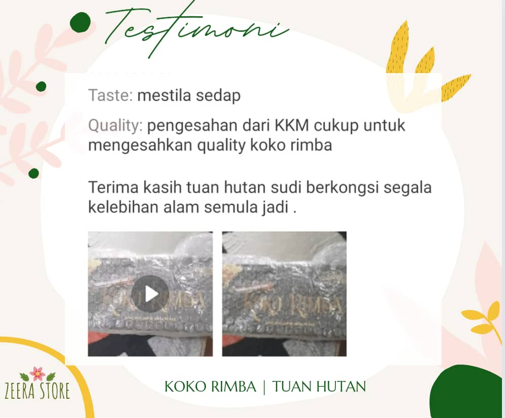 [Tuan Hutan] KOKO RIMBA - Minuman Berasaskan Koko Kesihatan Otak, Otot, Jantung Pilihan Lebih ...