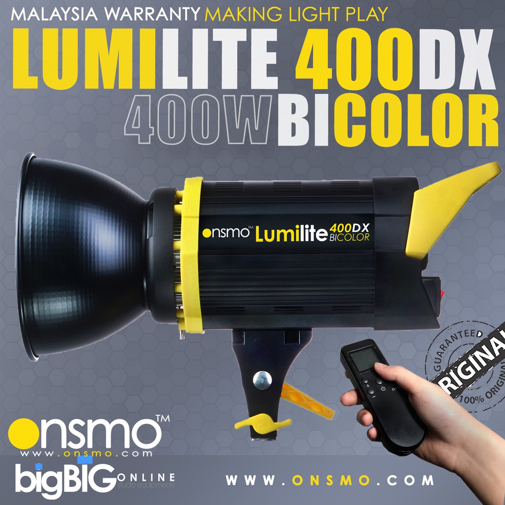 Onsmo Lumilite LED 200DX / 400DX 200W Bicolor Bowens LED KIT ...