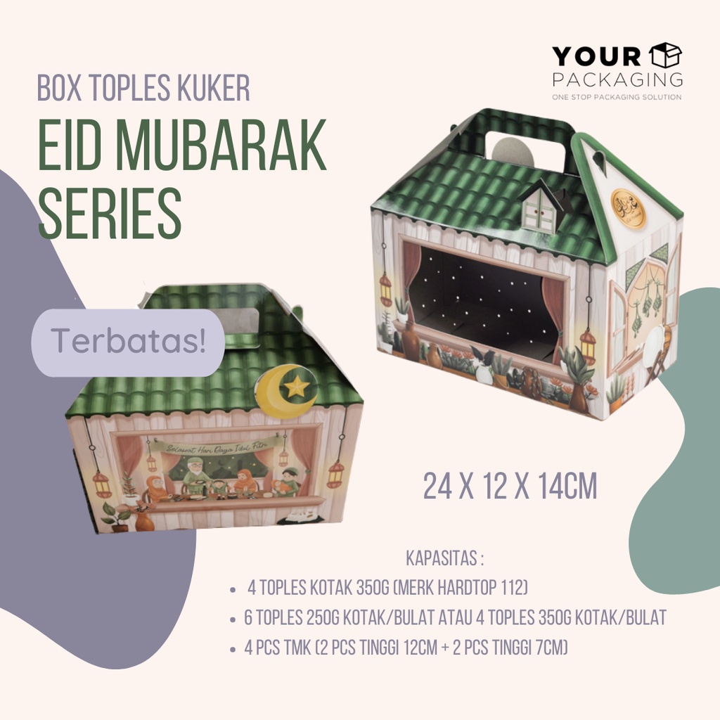 Eid Packaging Eid Packaging 4 Jars // Ramadan Exclusive Packaging 24x12x14 // Eid Hampers ...