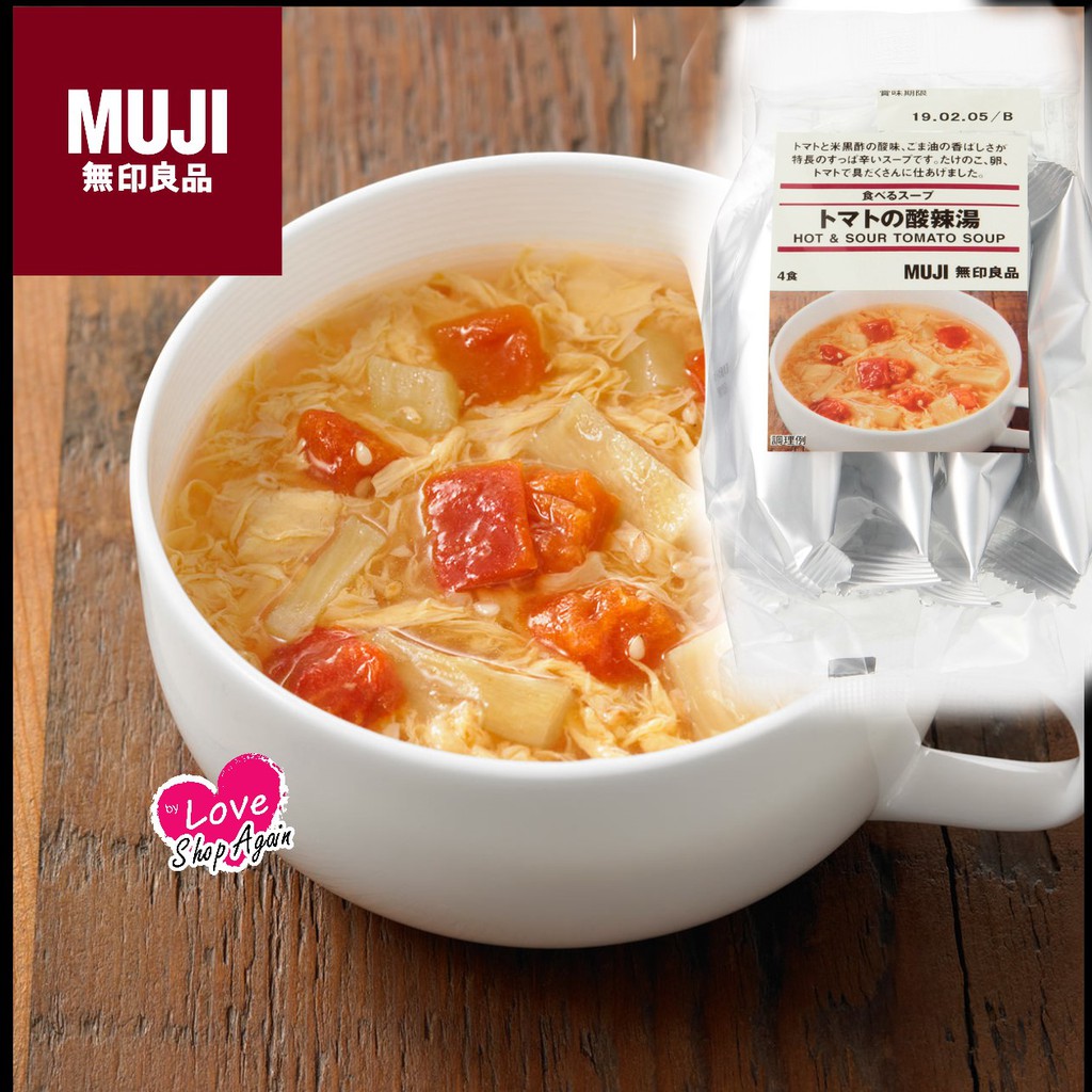 MUJI INSTANT HOT & SOUR TOMATO SOUP (4)SACHETS PER PACK / ORIGINAL ...