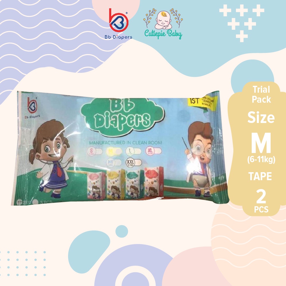 Bb Diapers Trial Sample Pack - 2pcs in Each Pack - Premium Quality Baby ...