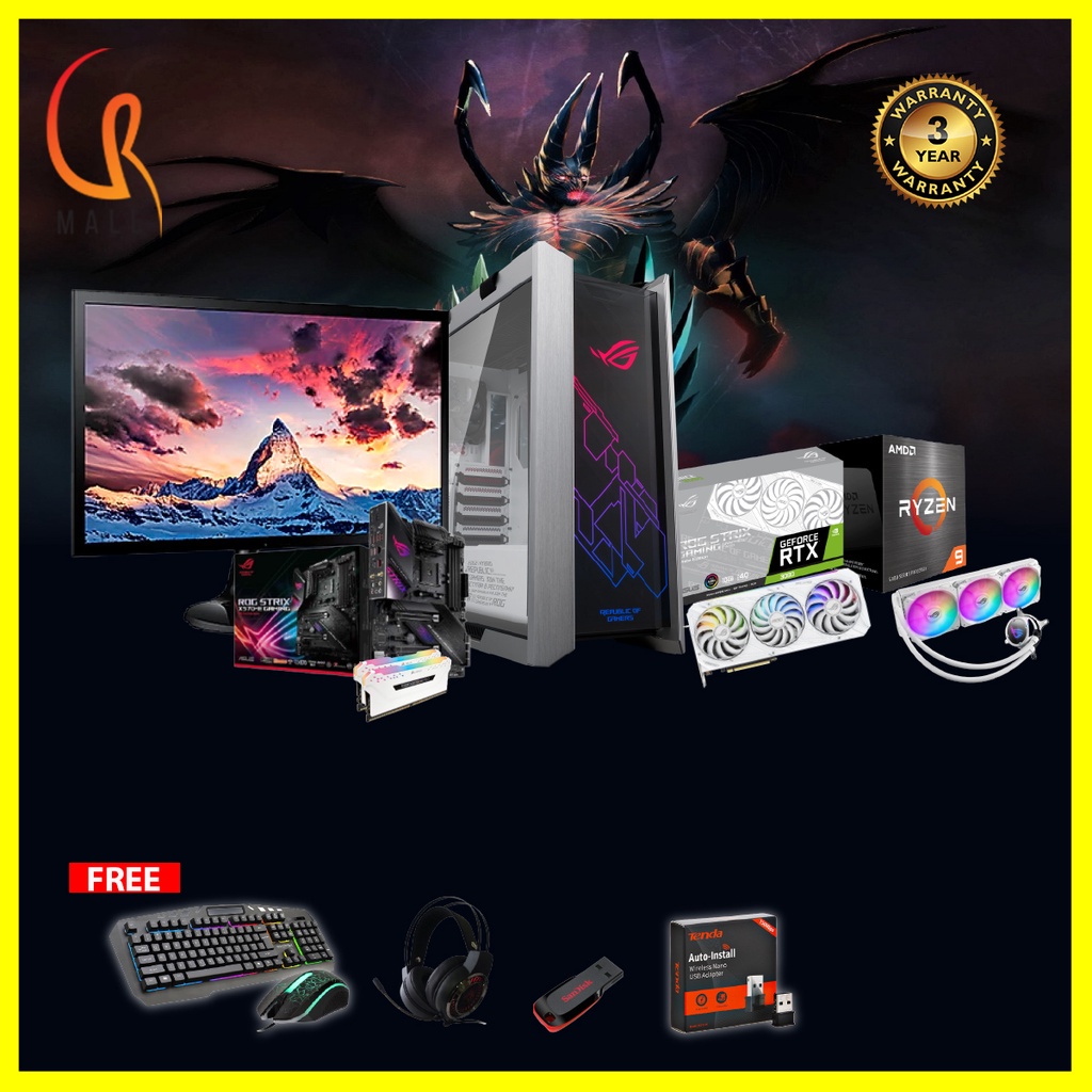 FULL SET PC GAMING c10G WHITE | Shopee Malaysia
