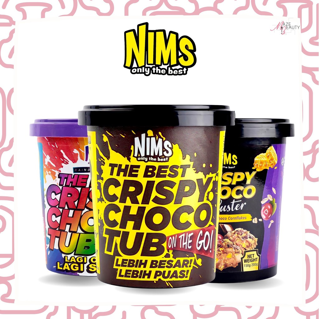 Nims the Crispy Choco Tub with Crunch, Ball Crunch, Honey Choco ...