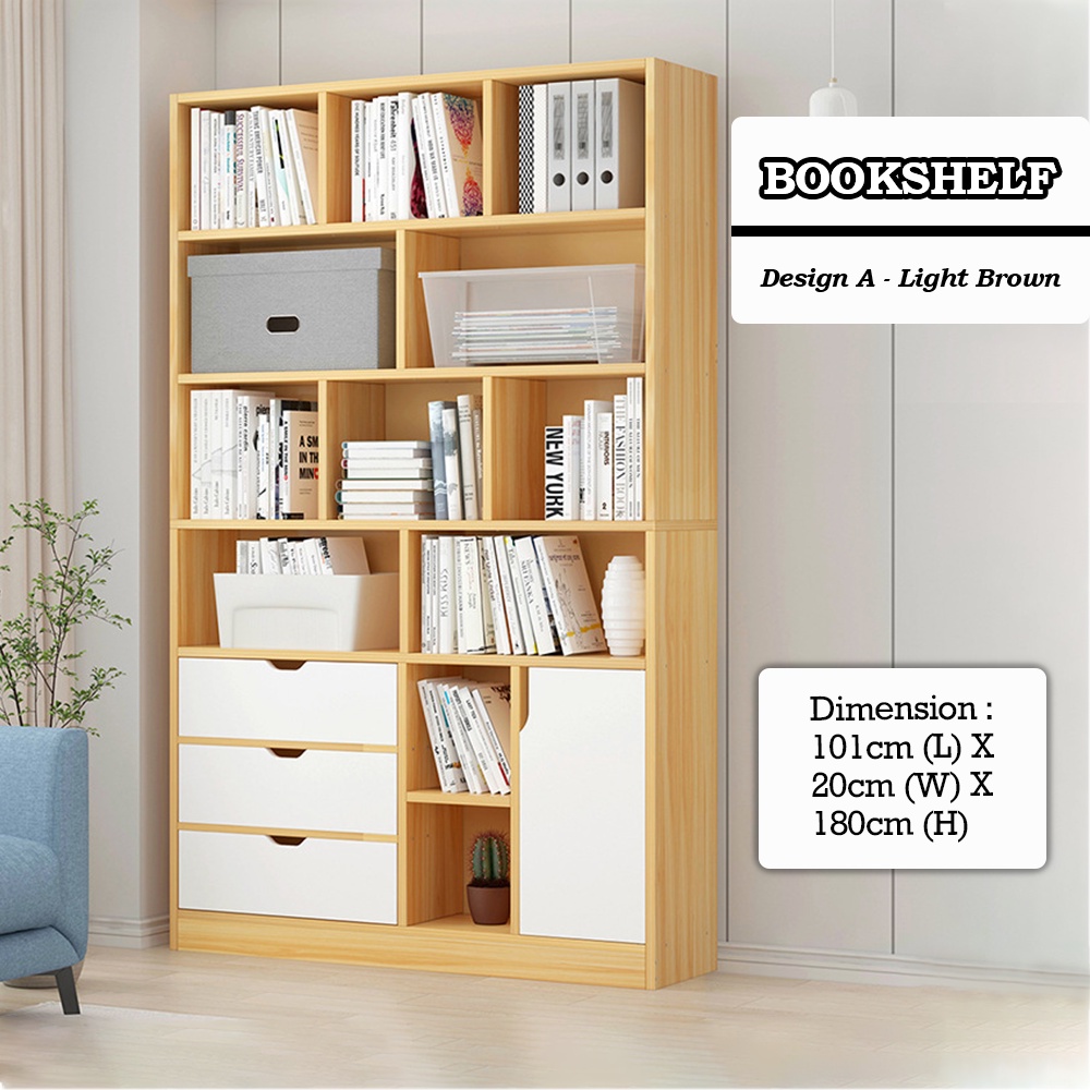 QB SG00131537 Bookshelf Multi Compartment Combination Cabinet Furniture ...