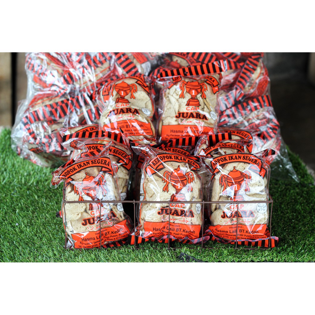 KEROPOK SEGERA PERISA IKAN TAMBAN CAP JUARA/SNACK CRACKER TAMBAN FISH ...
