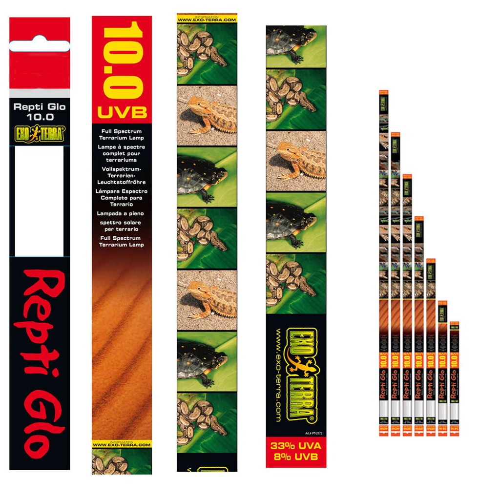 (SELF-COLLECT ONLY) Exo Terra Repti Glo UVB10.0 UVB150 T8 Desert UVB Terrarium Lamp UVA light ...
