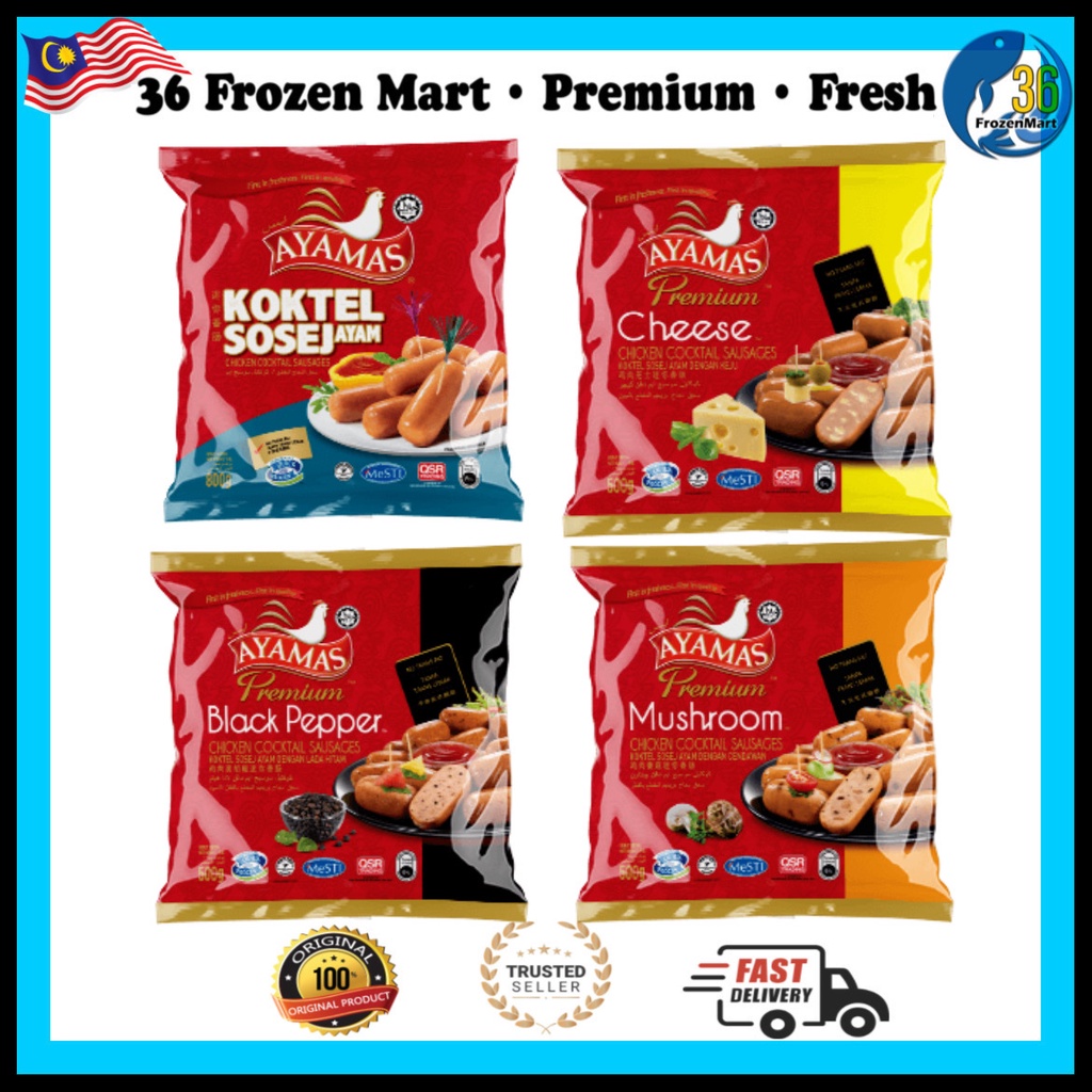 Ayamas Chicken Cocktail Sausage Hotdog Frozen Food 500g | Shopee Malaysia