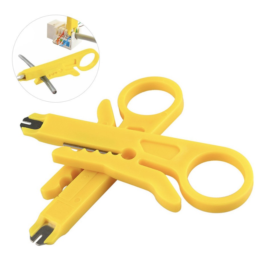 Mini Portable Wire Stripper Knife Wire Cutter Stripper Crimper Pliers ...