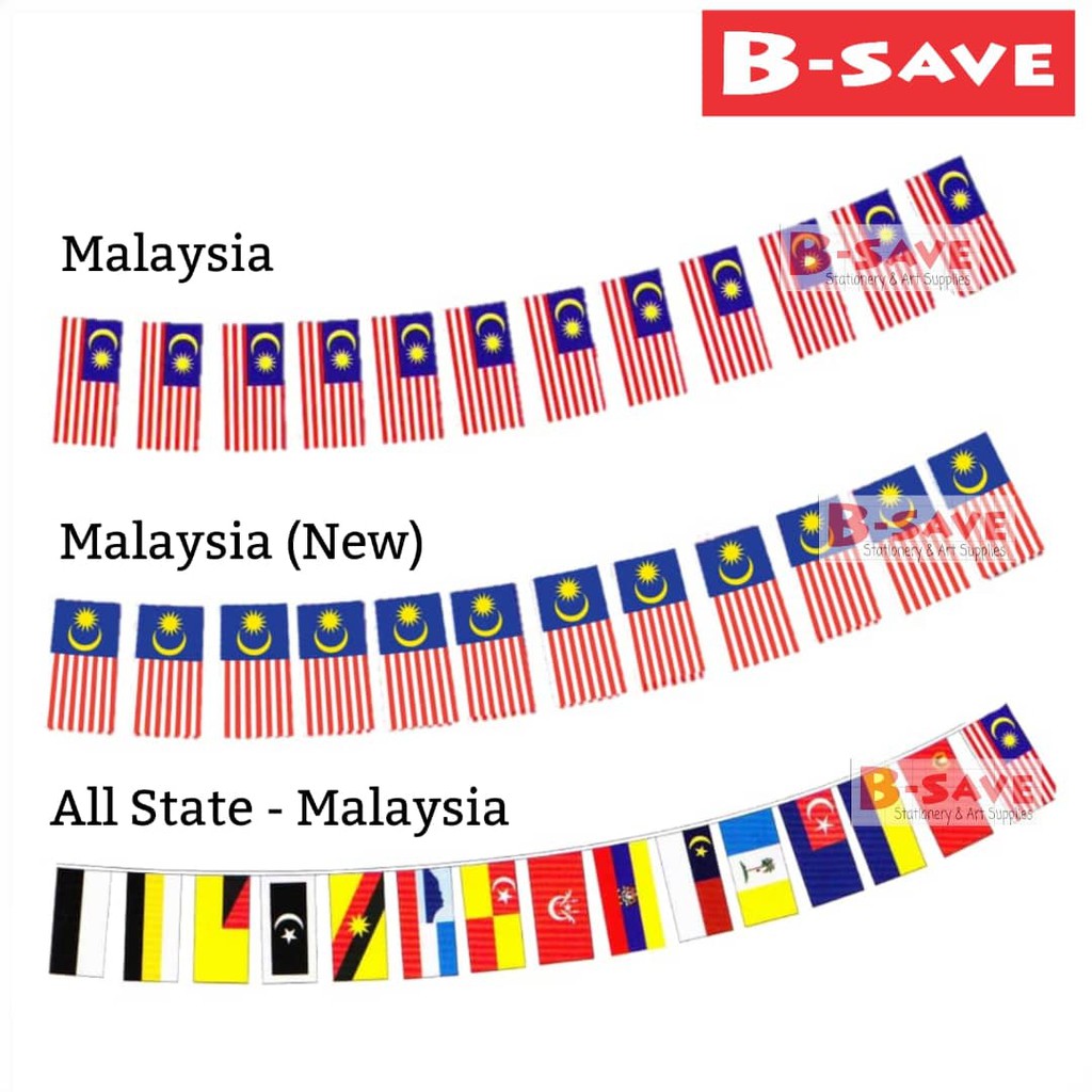 Malaysia Flag Bundle Bunting Bendera Malaysia Banting | BeeCost