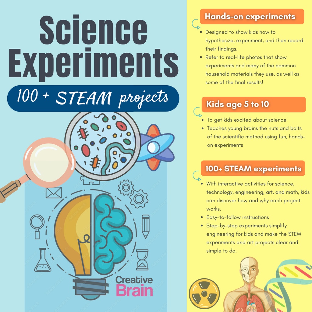 K-P1 Science Experiments for Kids Age 5-10 | STEAM Projects Science ...
