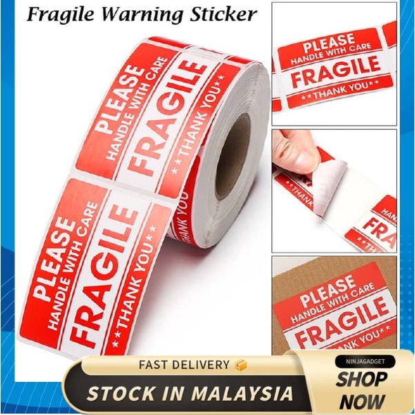 Sticker Fragile Handle With Care Warning Sticker Etiquette Fragile 500 ...