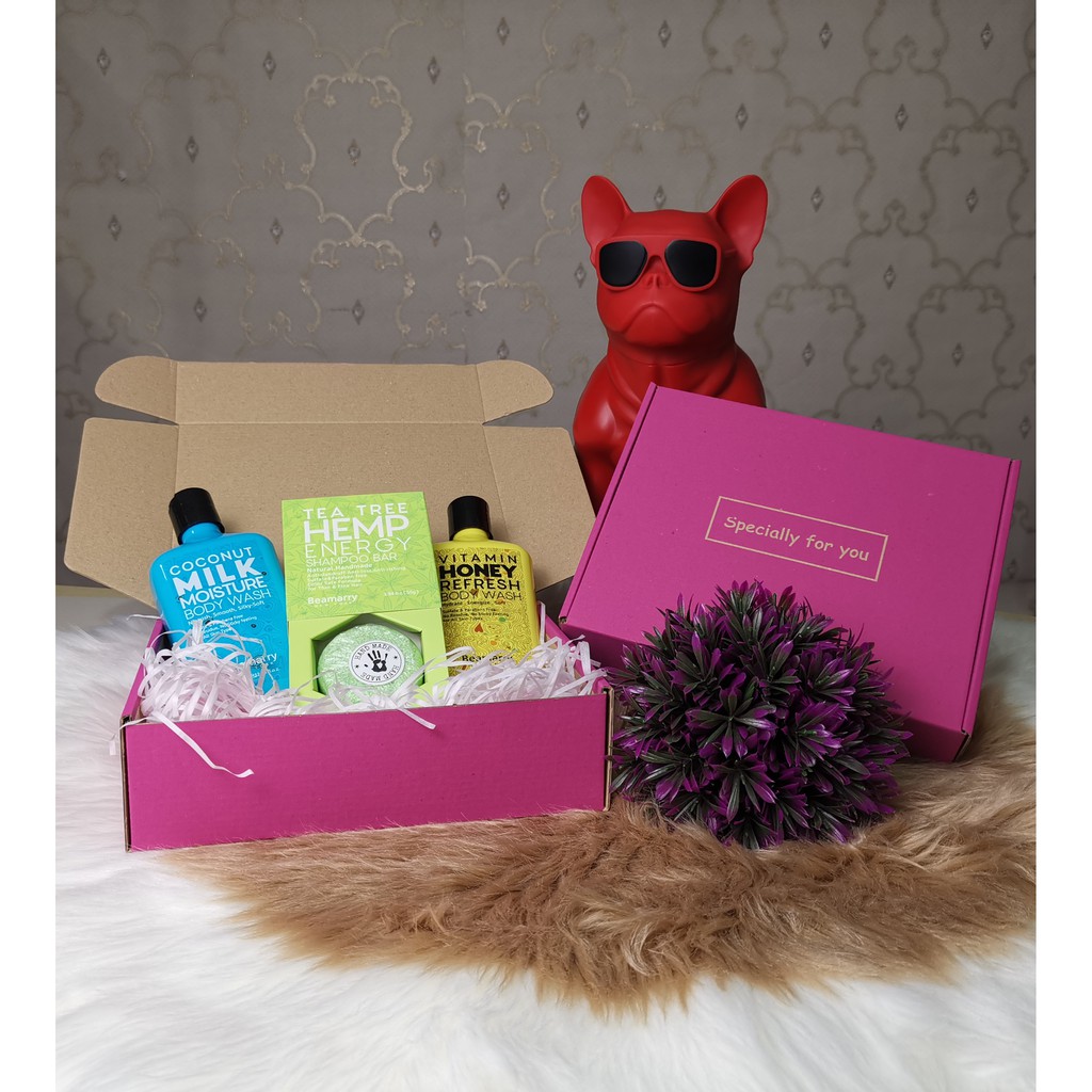 BEAMARRY BODY WASH SET ( 2 BODY WASH 380ML + SHAMPOO BAR 55G) | Shopee ...