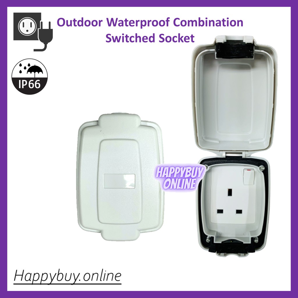 Outdoor Waterproof 13A Switch Socket IP66 Waterproof Combination ...