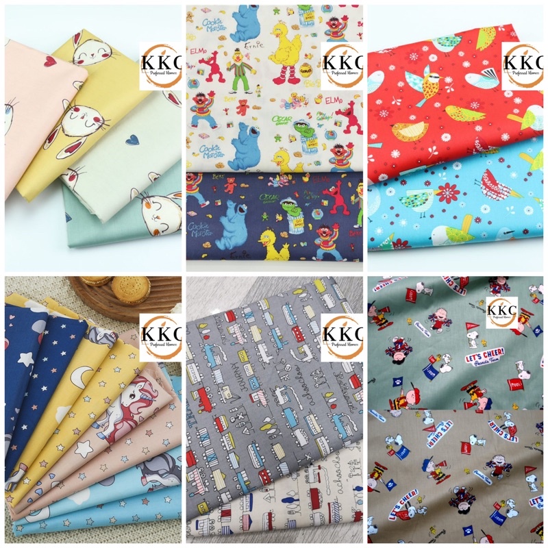 KKC 60" Cotton Twill Cartoon Kain DIY READY STOCK | Shopee Malaysia