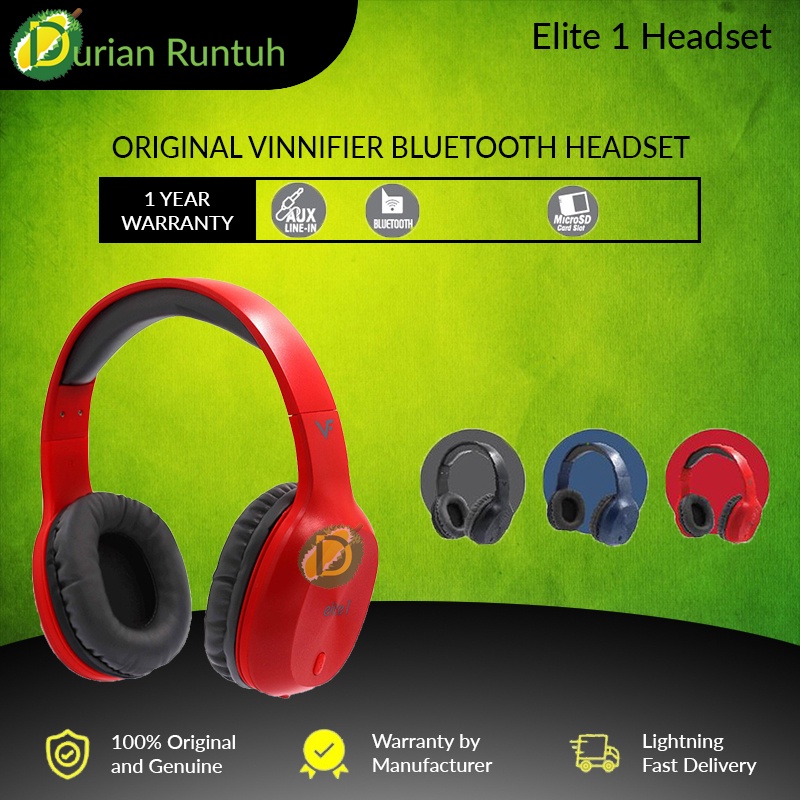 Vinnfier Elite 1 Wireless Bluetooth Headphones with Mic | Shopee Malaysia