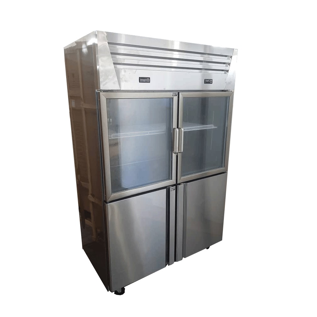 Stainless Steel 4 Door Upright Chiller Freezer Combination Shopee