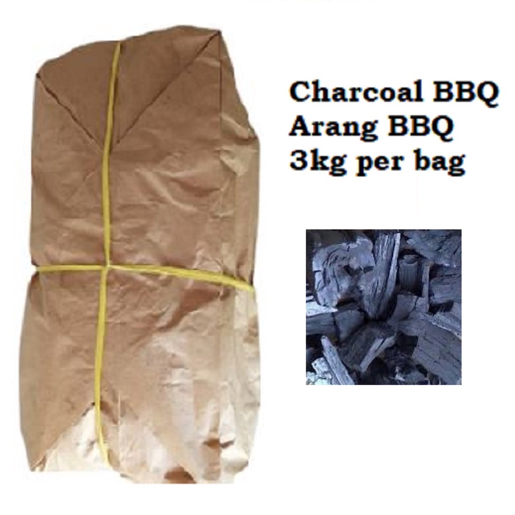 Arang Kayu Api / Charcoal BBQ 3kg | Shopee Malaysia