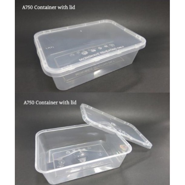 [READY STOCK] CB Ware [50sets+-] A750 Chunbe Rectangular Microwave Food ...