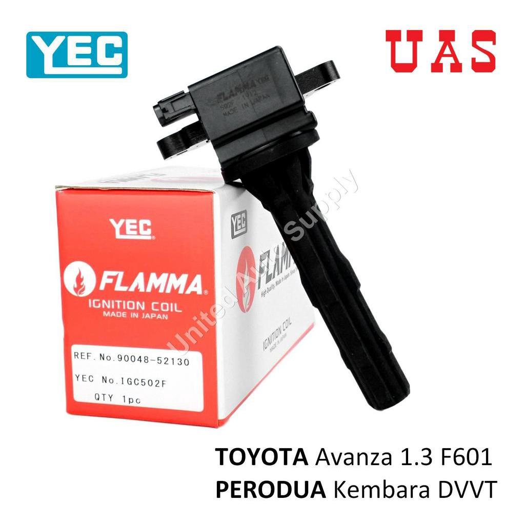 YEC FLAMMA Ignition Plug Coil IGC502F For TOYOTA Avanza F601, PERODUA ...