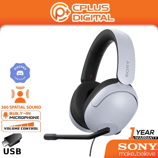 Sony INZONE H3 MDR-G300 Wired Gaming Headset | 360 Spatial Sound | Boom ...