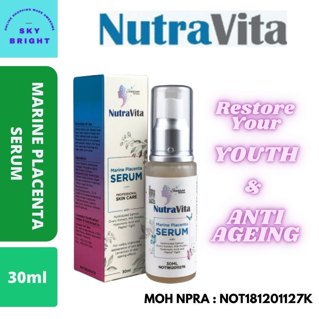 serum muka for Anti-Aging Effect - NutraVita Marine Placenta Essence ...