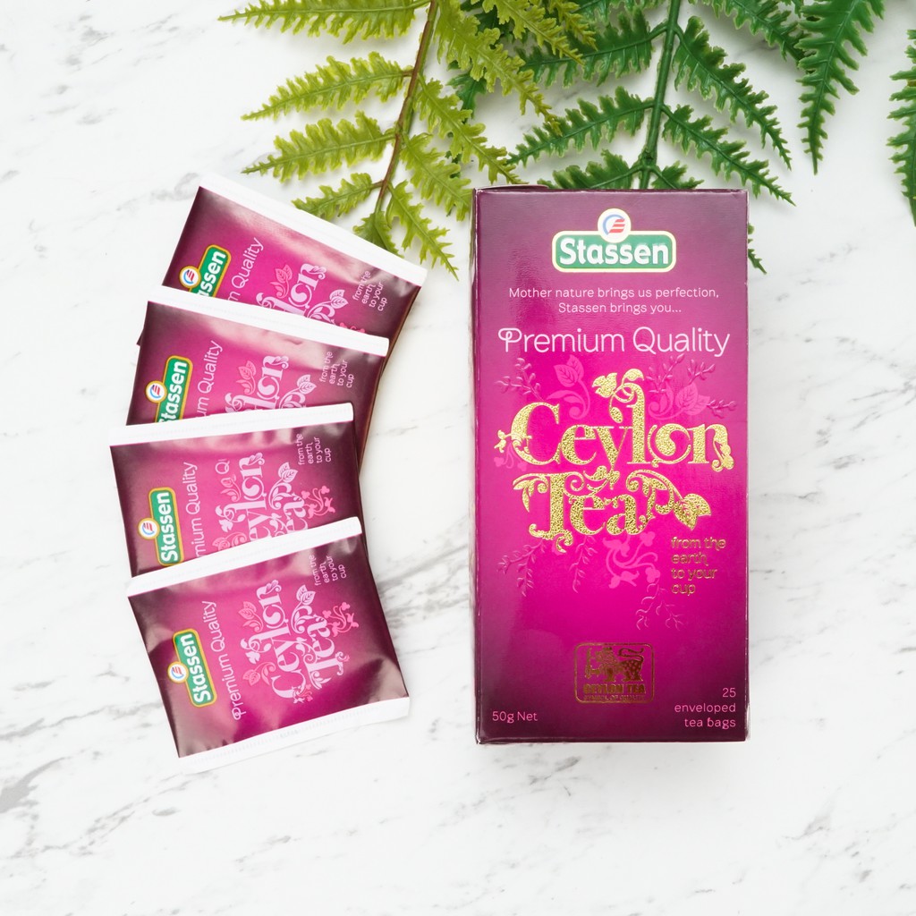 Stassen Premium Quality Ceylon Tea - 25 Enveloped Tea Bags | Shopee ...