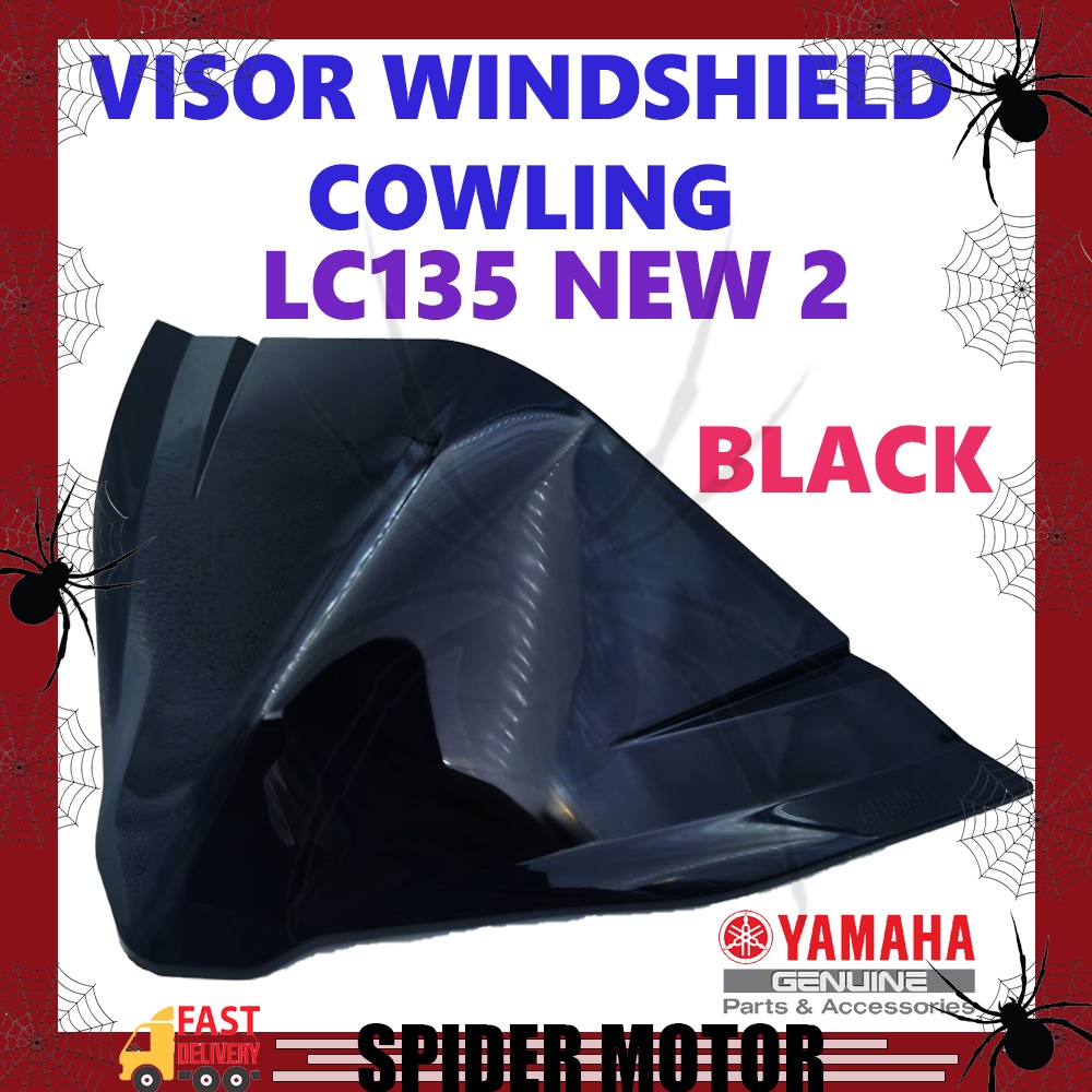 YAMAHA VISOR WINDSHIELD COWLING LC135 NEW V2 V3 BIG DESIGN | Shopee ...