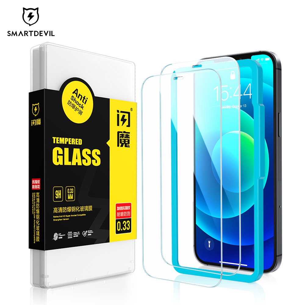 SmartDevil 2.5D Tempered Glass For iPhone 13 pro max iPhone 12 11 pro max Mini iPhone 7 8 Plus 6 ...