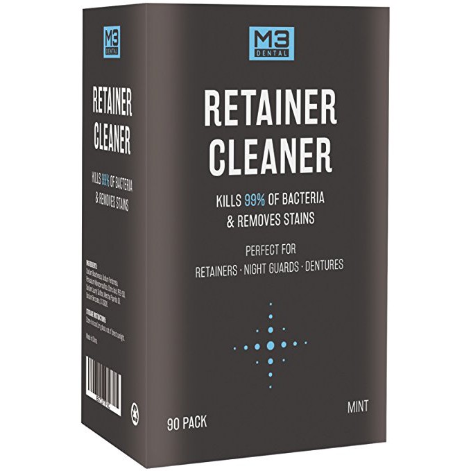 M3 Naturals Retainer and Denture Cleaner Tablets Anti Bacterial Removes ...