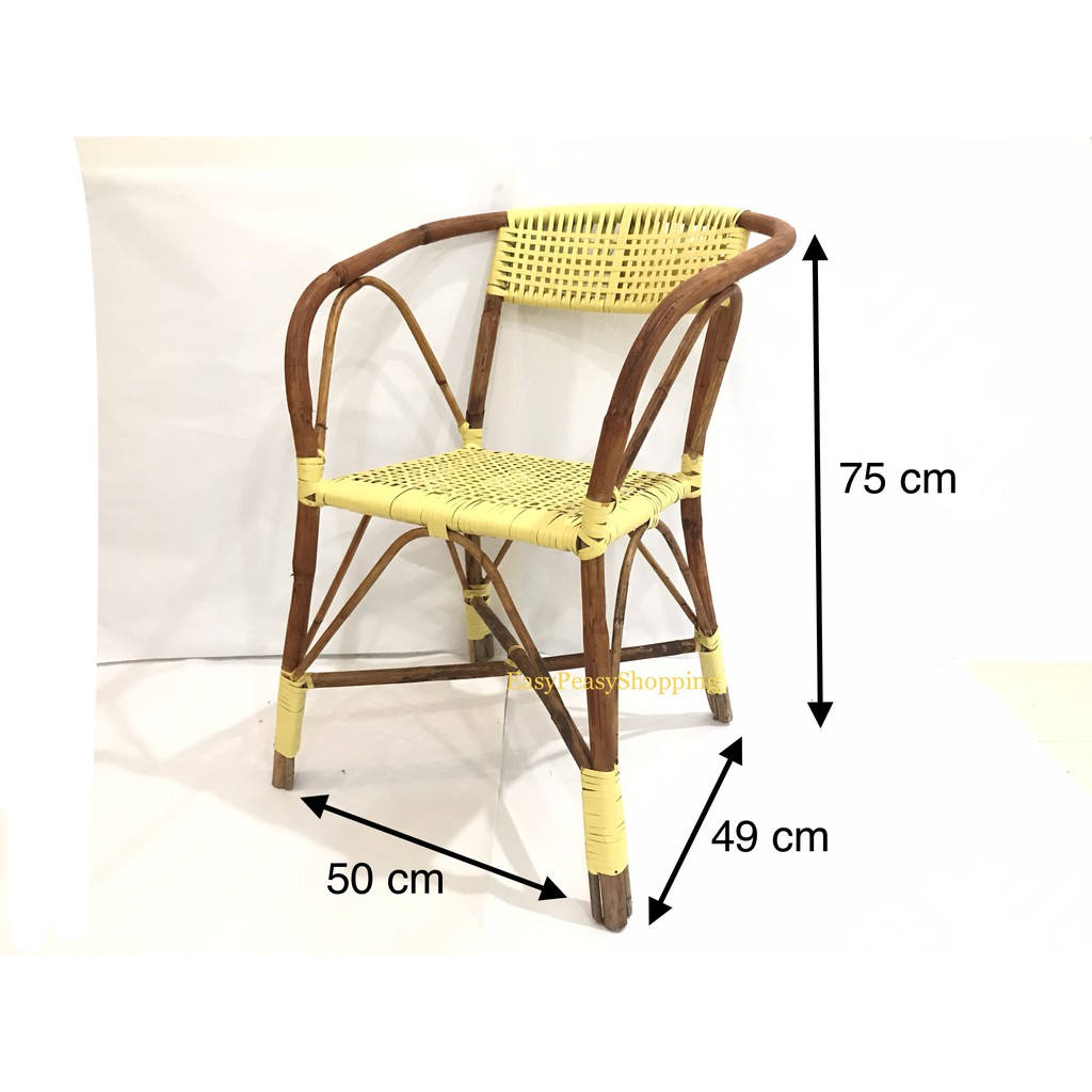 100% Natural Rattan Chair/ Kerusi Rotan Buatan Tangan (READY STOCK ...