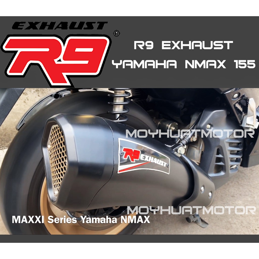 ORIGINAL R9 YAMAHA NMAX EXHAUST / YAMAHA NMAX 155 / R9 EXHAUST PIPE ...