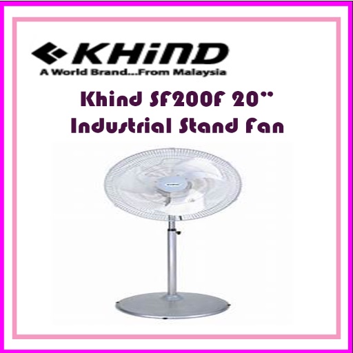 KHIND 20" INDUSTRIAL STAND FAN SF2002F / ISONIC 20" INDUSTRIAL STAND ...