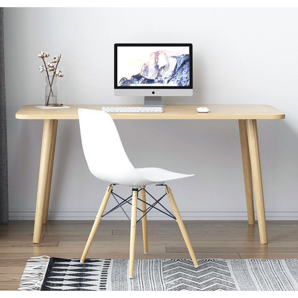 100cm Modern Design Wooden Study Table Meja Belajar Meja Study | Shopee ...