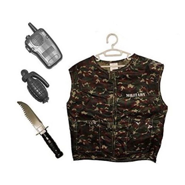 Soldier Military Boy Army Cosplay Costume Captain Commando Combat ...