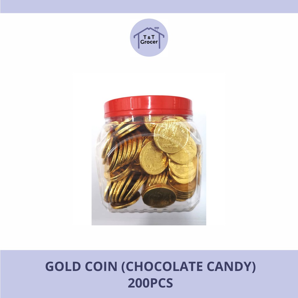 Gold Coin Chocolate Candy 200pcs | Shopee Malaysia