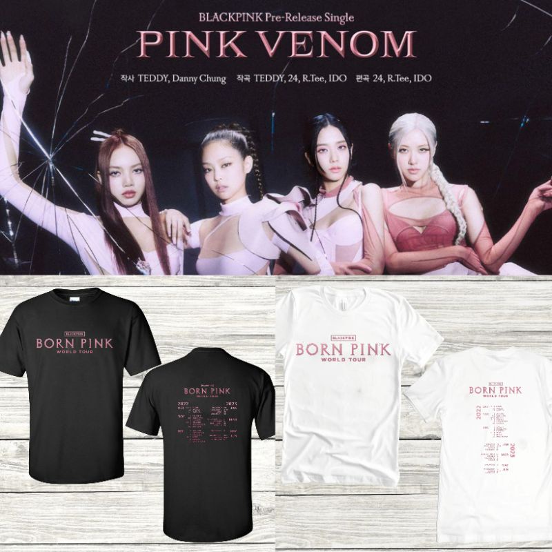 Kpop BP Born Pink Tour Shirt | Shopee Malaysia