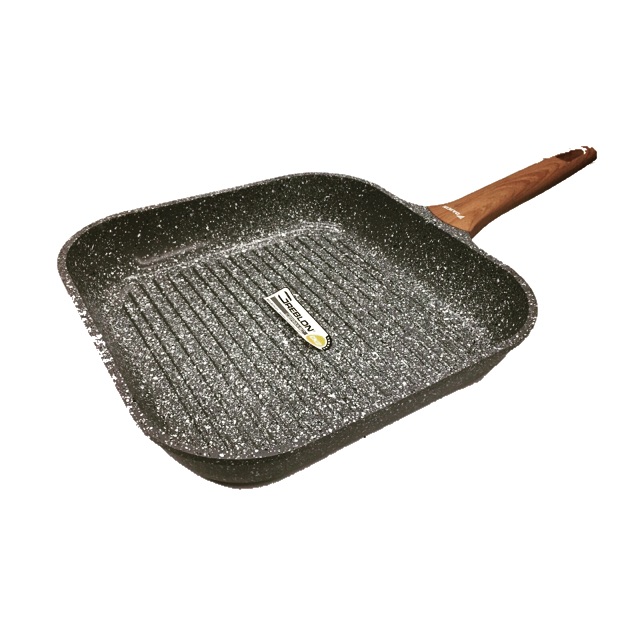 Chefology Marble Ceramic Grill Pan (28cm) | Shopee Malaysia