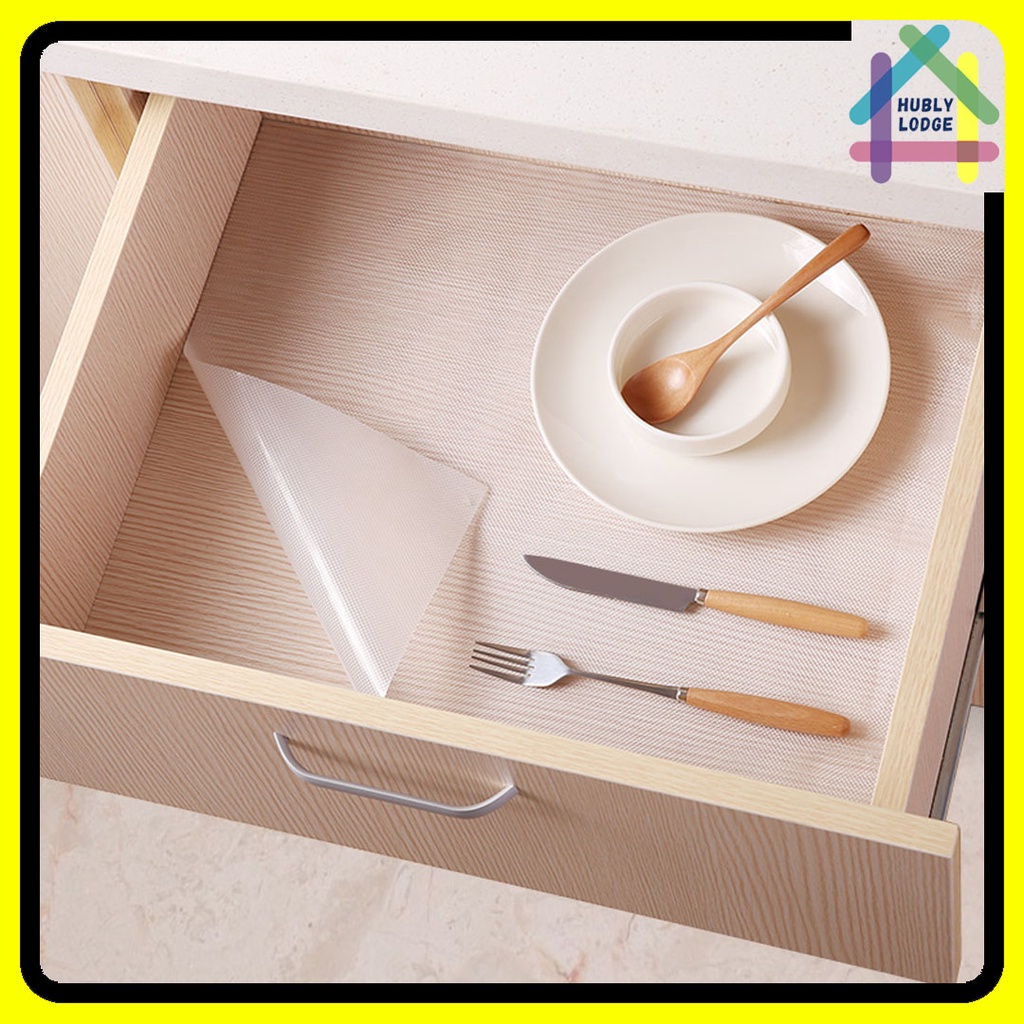 DRAWER MAT CUTTABLE WASHABLE TRANSPARENT CLEAR EVA NON SLIP ANTI SLIP ...