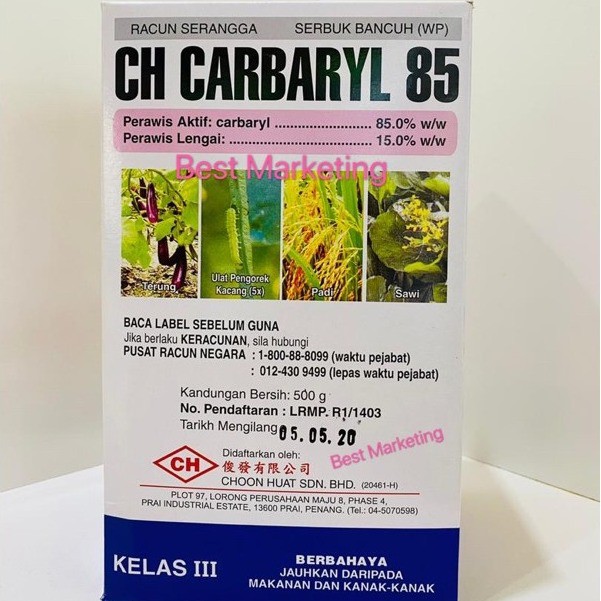 500G CH CARBARYL 85 / Avin / Ulat Ratus / Bena Perang | Shopee Malaysia
