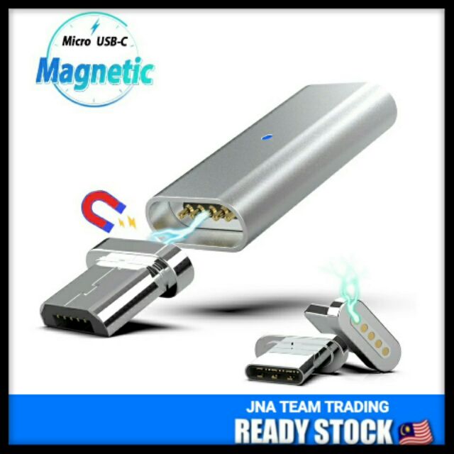 Micro USB Type C iP 8 pin Magnetic Connector Adapter Magnet Usb ...